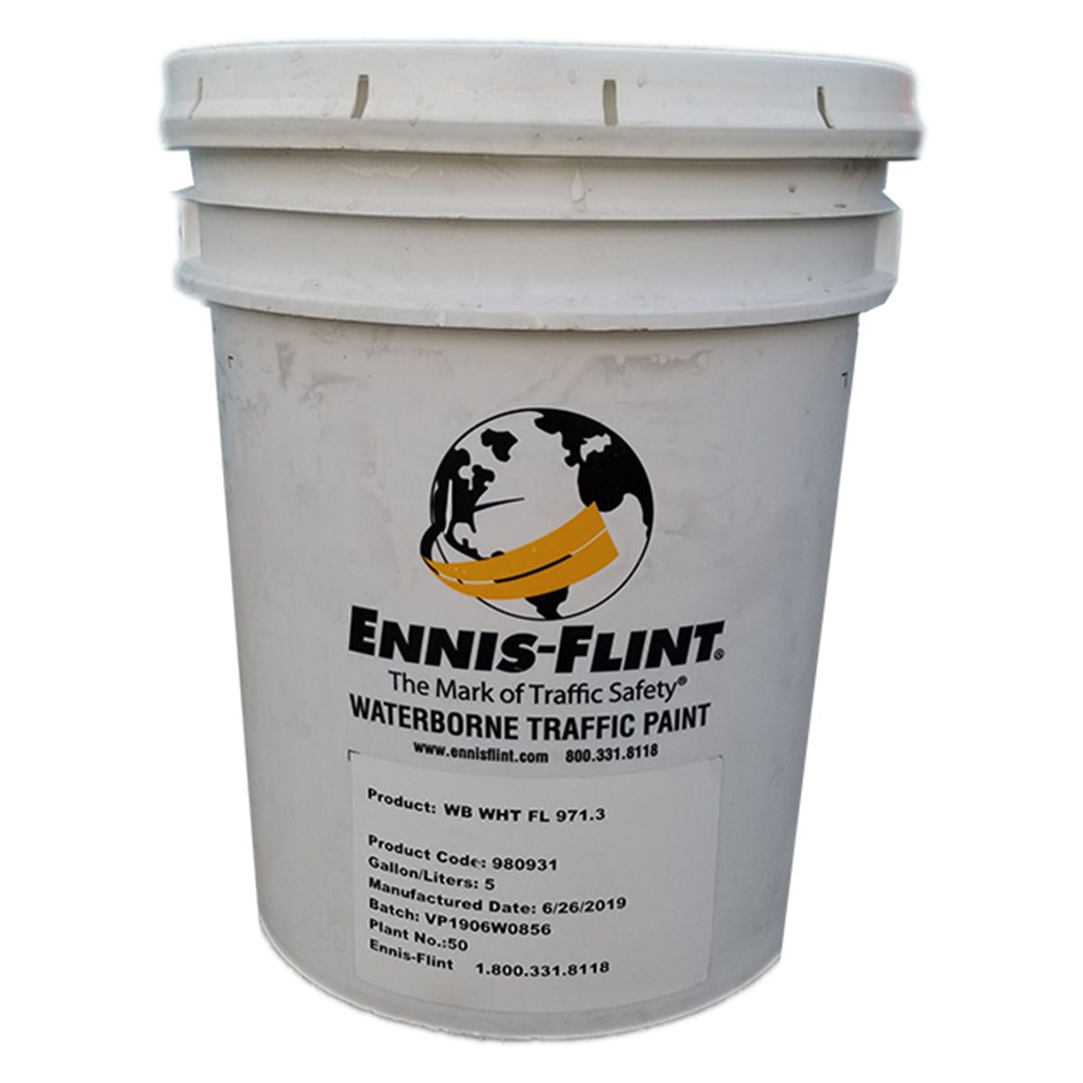 5-gal Water Based Traffic Paint, White
