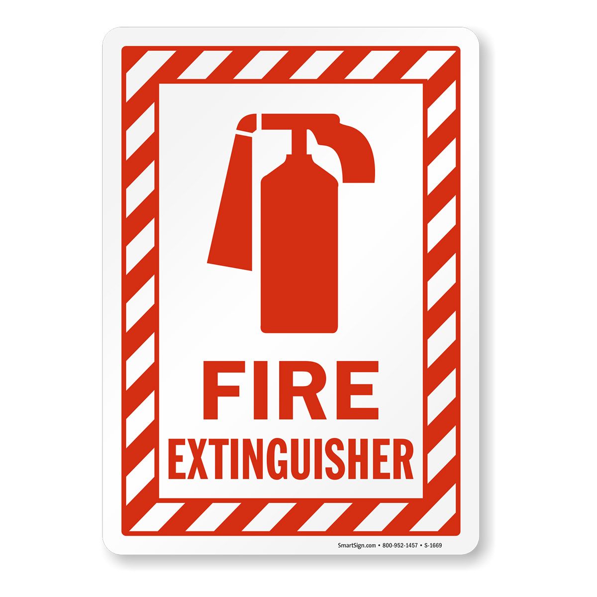 Fire Extinguisher Sign 4x12