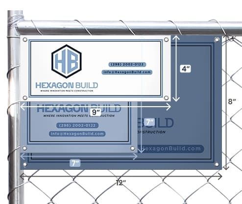 Fence Panel Sign Plate