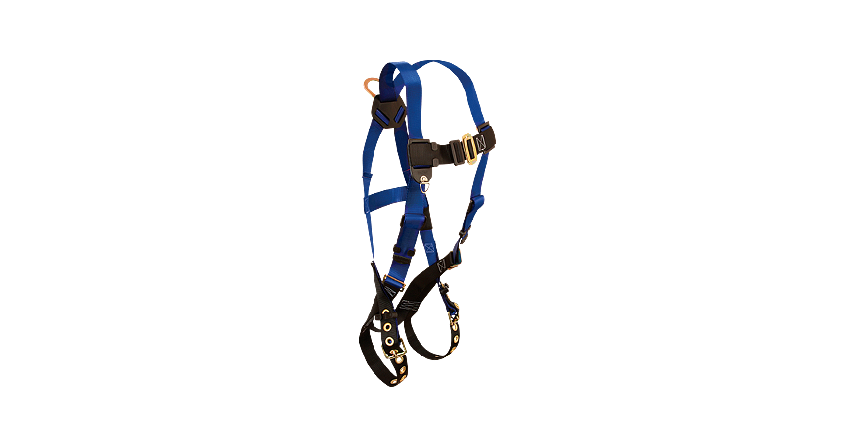 Full Harness, Back D-Ring, Pass Through Chest, Tongue Buckle Legs - XL-2X