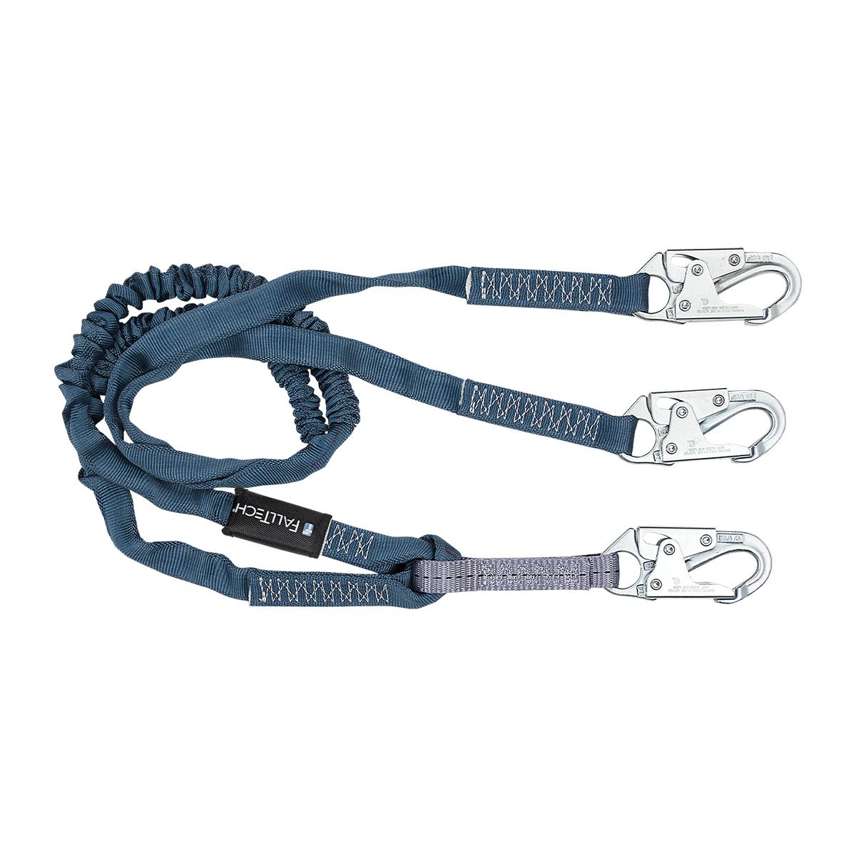 6' Lanyard, Double Leg W/ 3 Snap Hooks