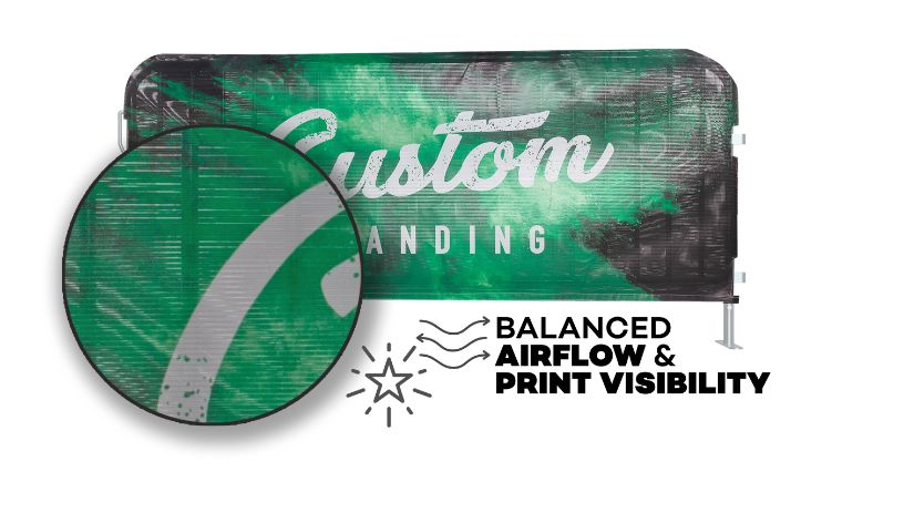 Vinyl Mesh Fitted Custom Barrier Jackets | signZilla