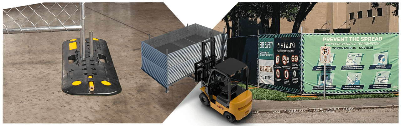 Temp Fence Panel Rack Bundle | W/ Base Options | SONCO